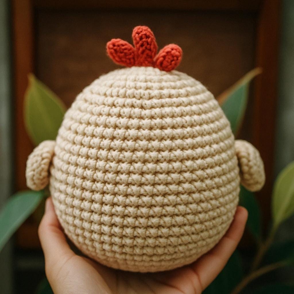 Chicken Crochet Pattern PDF Tutorial in English, Easy Cute Chicken ...