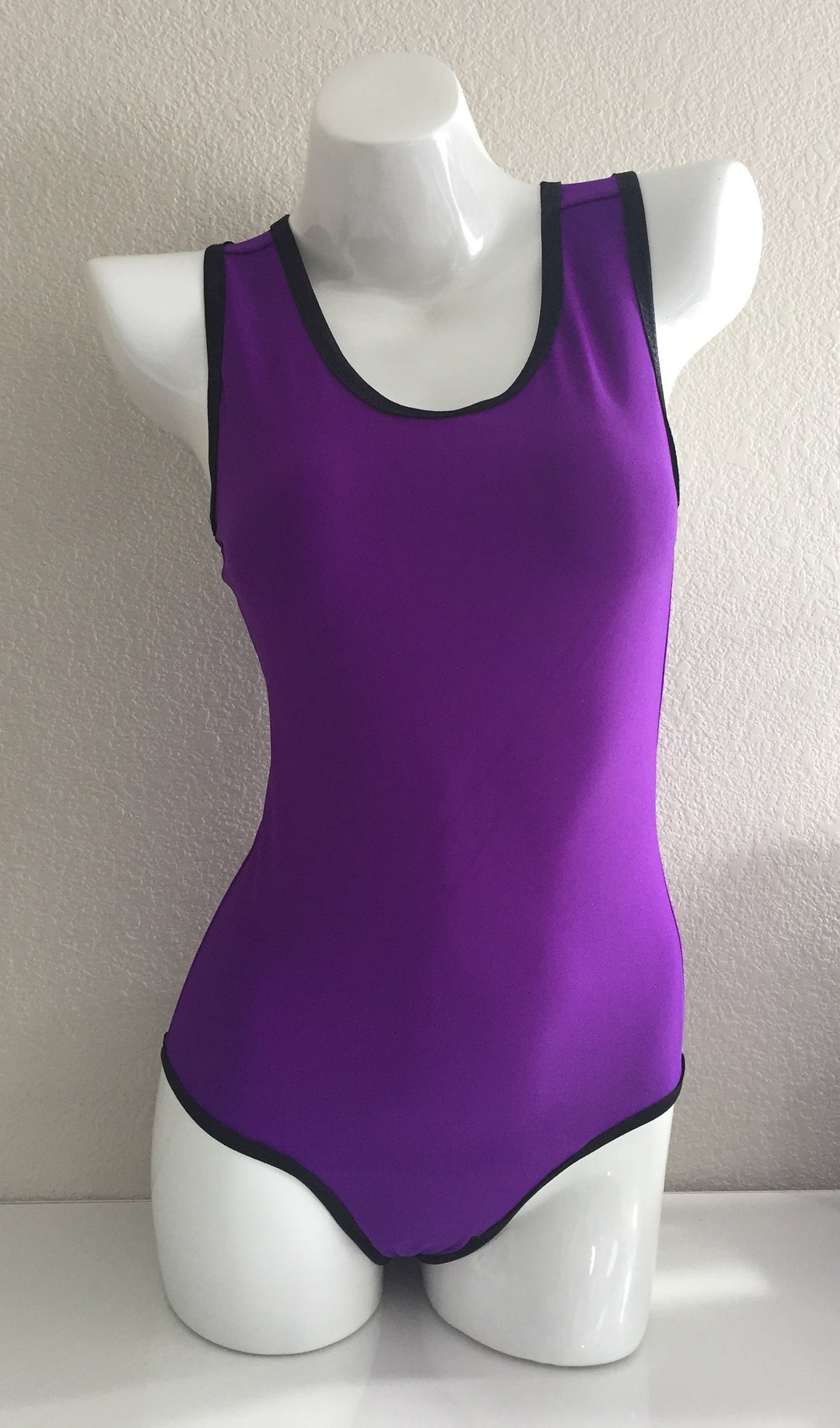 Leolines, LLC ™ PURPLE 1-piece Bathing Suit Made for Transgender Girls ...