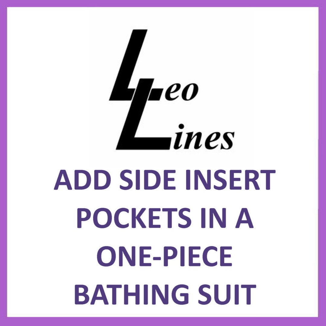 Leolines, LLC ™ Add Panel With Pockets in One-piece Bathing Suit for ...