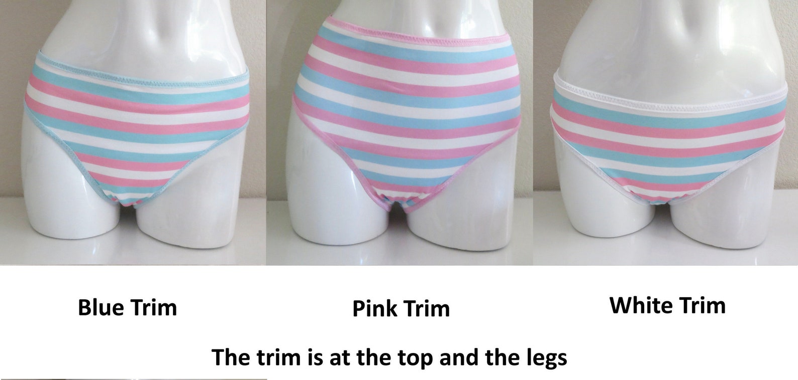 Leolines, LLC ™ Transgender FLAG Print With Regular Trim - Panties ...