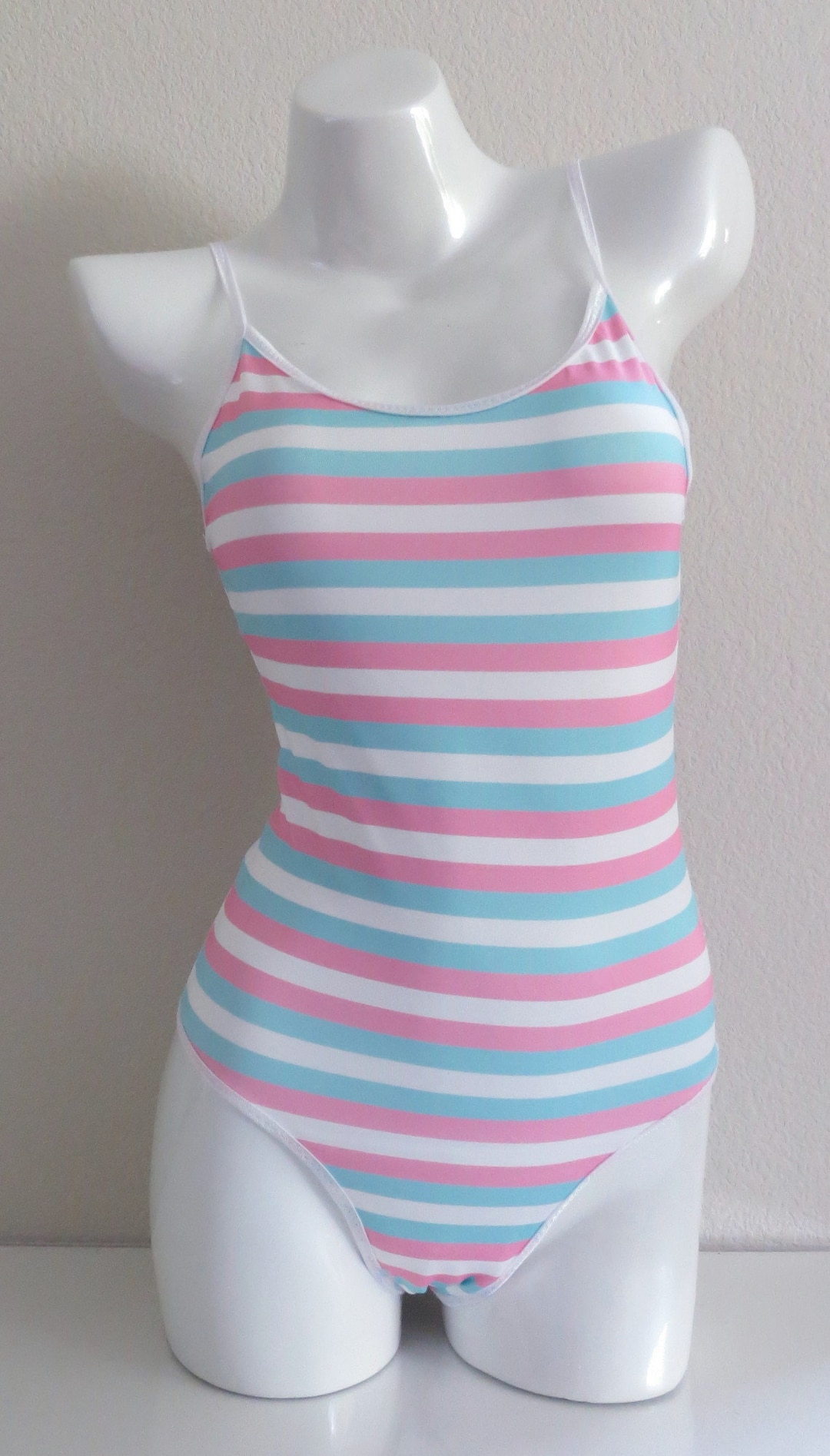 Leolines, LLC ™ - Size AXXS Trans Flag Striped 1-piece Bathing Suit ...