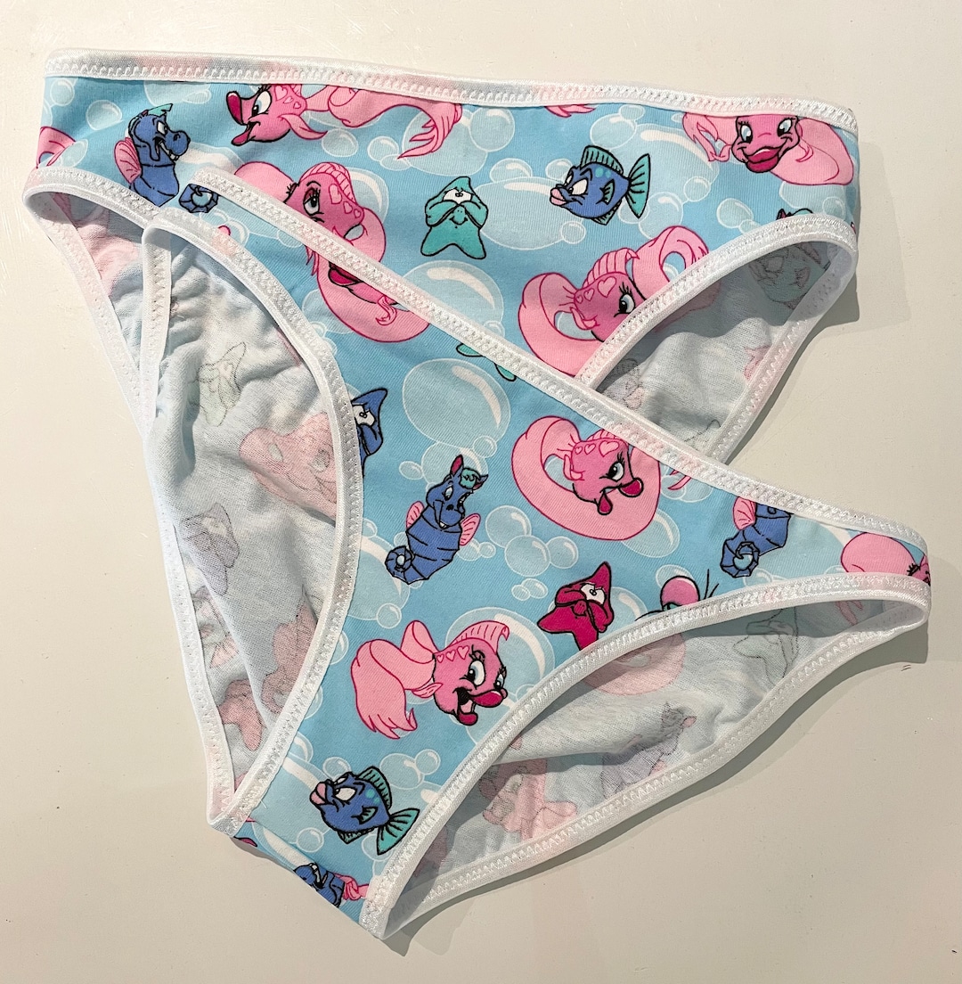 Leolines, LLC ™ Child Size C12 Bikini - COTTON Under Sea Print Panties ...