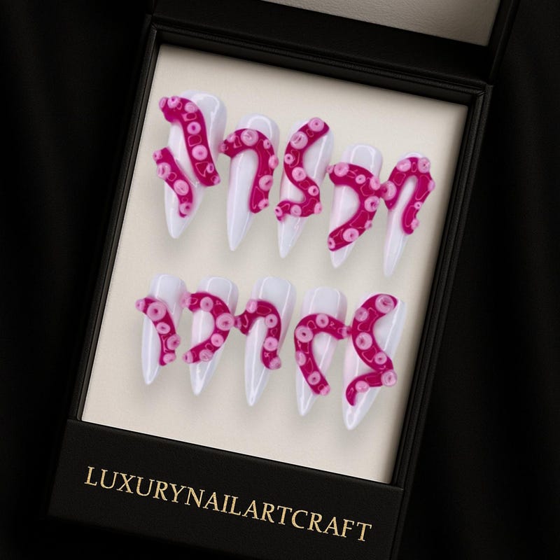 Octopus Nails - Etsy