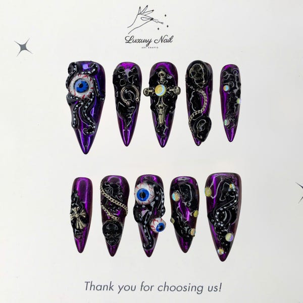 Octopus Nails - Etsy