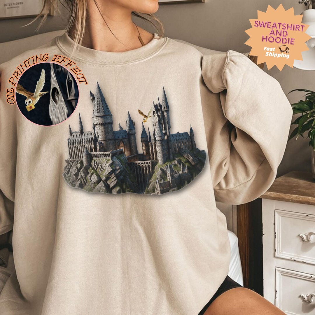 Magic School Sweatshirt, Wizard World Sweatshirt, Fantasy Art Hoodie ...