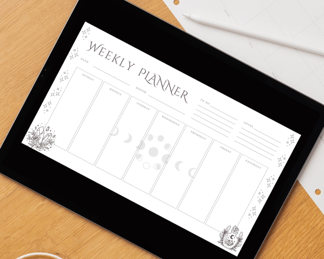 Witch Weekly Planner – Printable | Witchy Stationery | Digital Download ...
