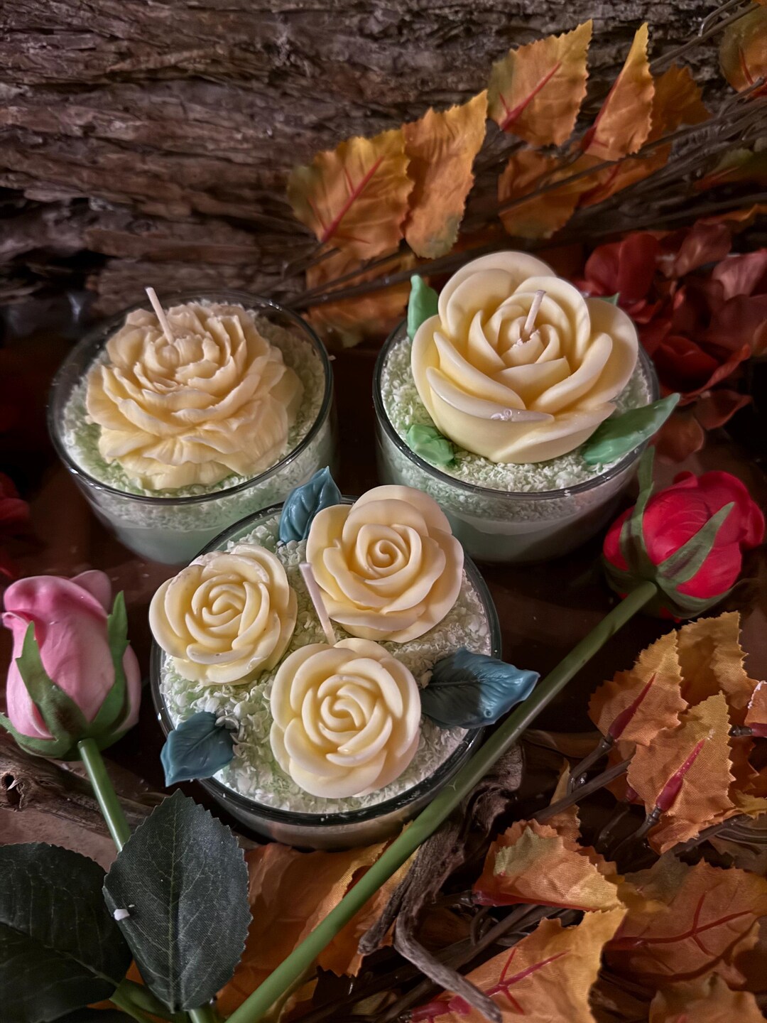 Spring Flower Bundle - 3- 10 Oz Soy Wax Candles- Made to Order - Choose ...