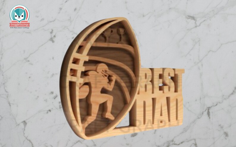 Best Dad Laser Cut SVG | Father’s Day Gift Digital File | CNC Glowforge ...