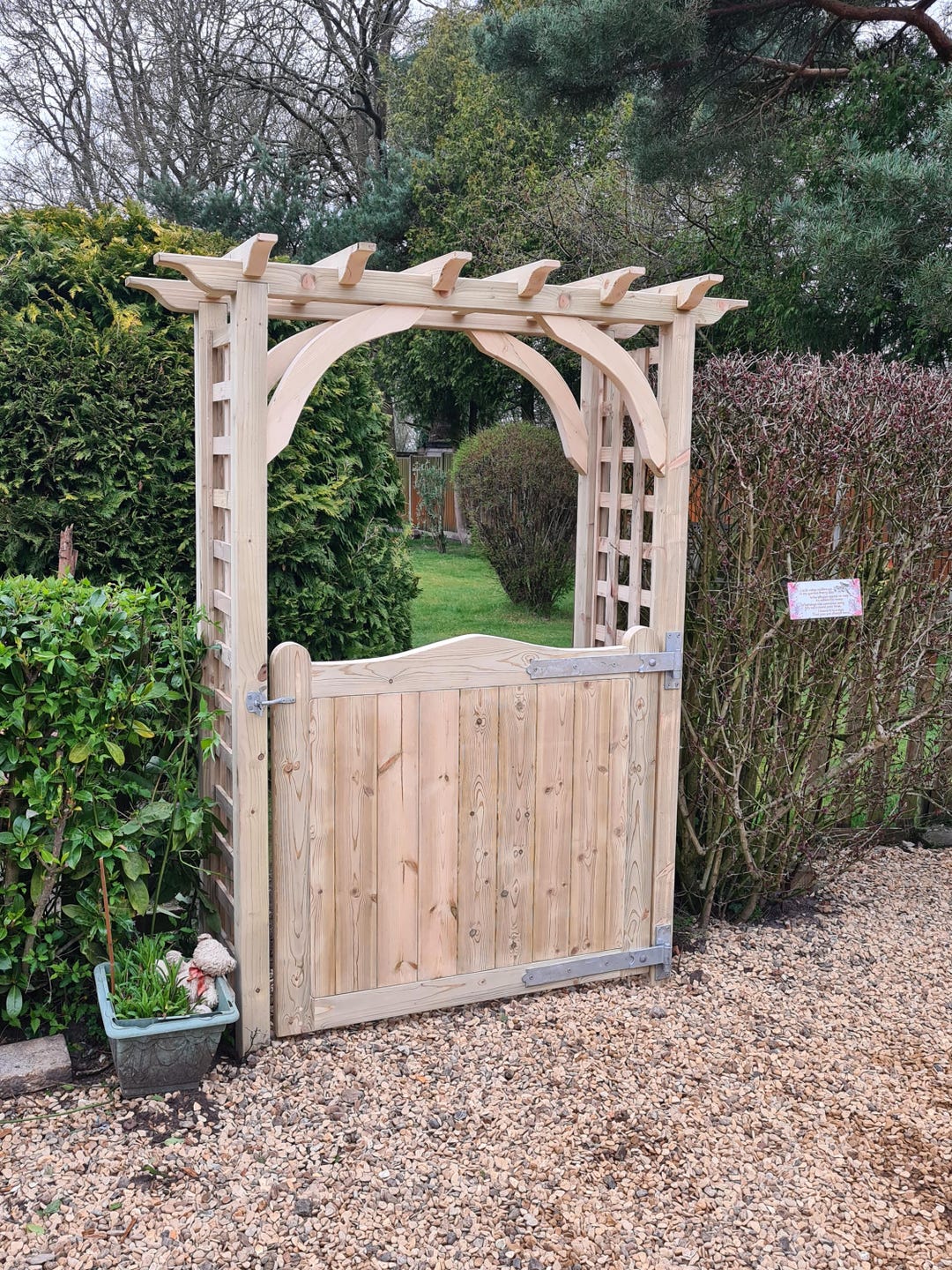 Garden Arch & Gate -any Size Made to Order. - Etsy