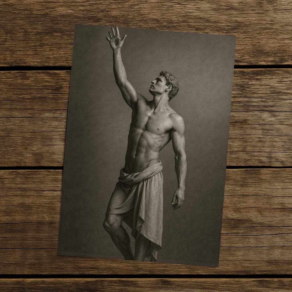 Neoclassical Male Art Print Set: 4x6 Glossy Physique Photos - Etsy