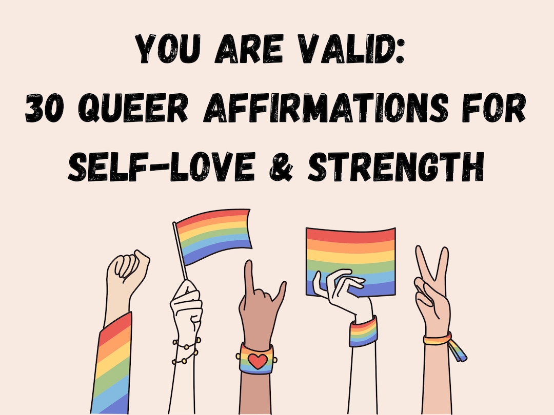 LGBTQ+ Affirmation Cards: Queer Self-love & Empowerment (digital ...