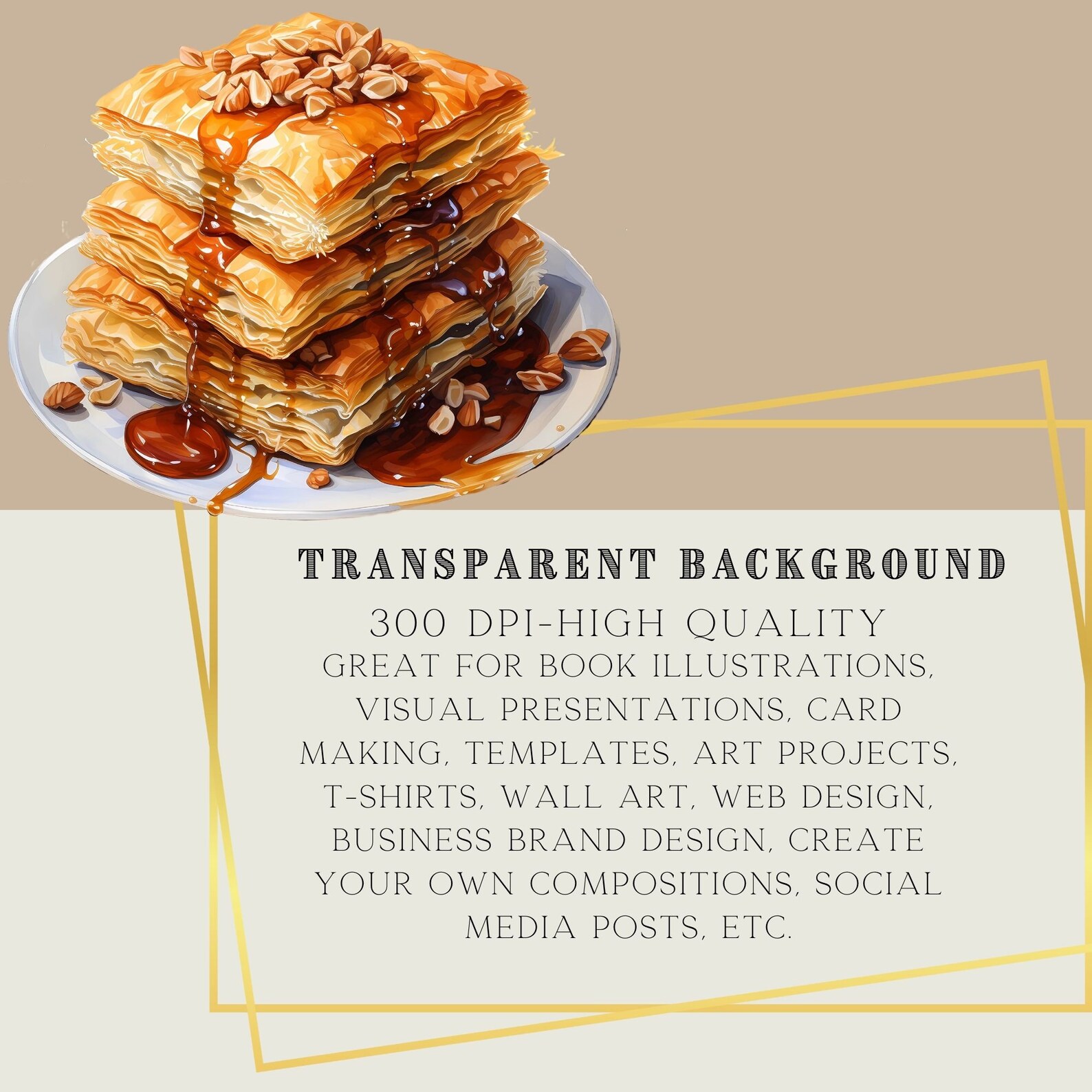 Watercolor Desserts Clipart Bundle Sweet Bakery Food Clip Art Birthday ...