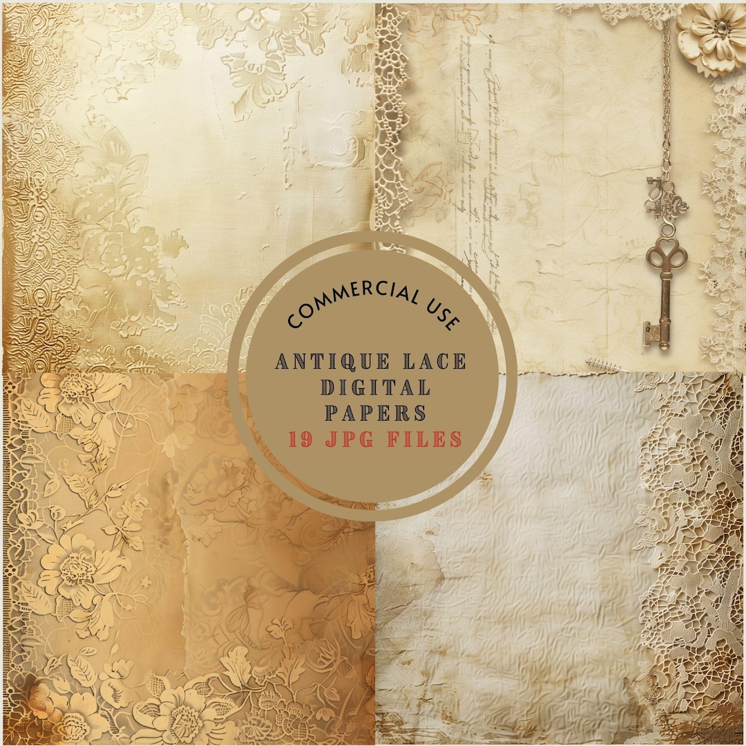 Antique Lace Digital Paper, Vintage Lace Pattern, Lace Background ...