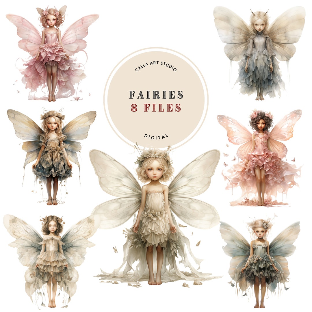 Fairy Watercolor Clipart, Cartoon Girl, Transparent PNG, Fairy Garden ...