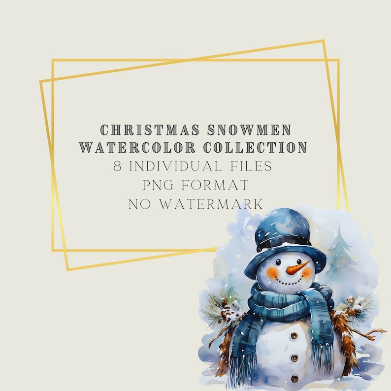 Watercolor Snowman Clipart Winter Holidays Christmas Holiday PNG ...