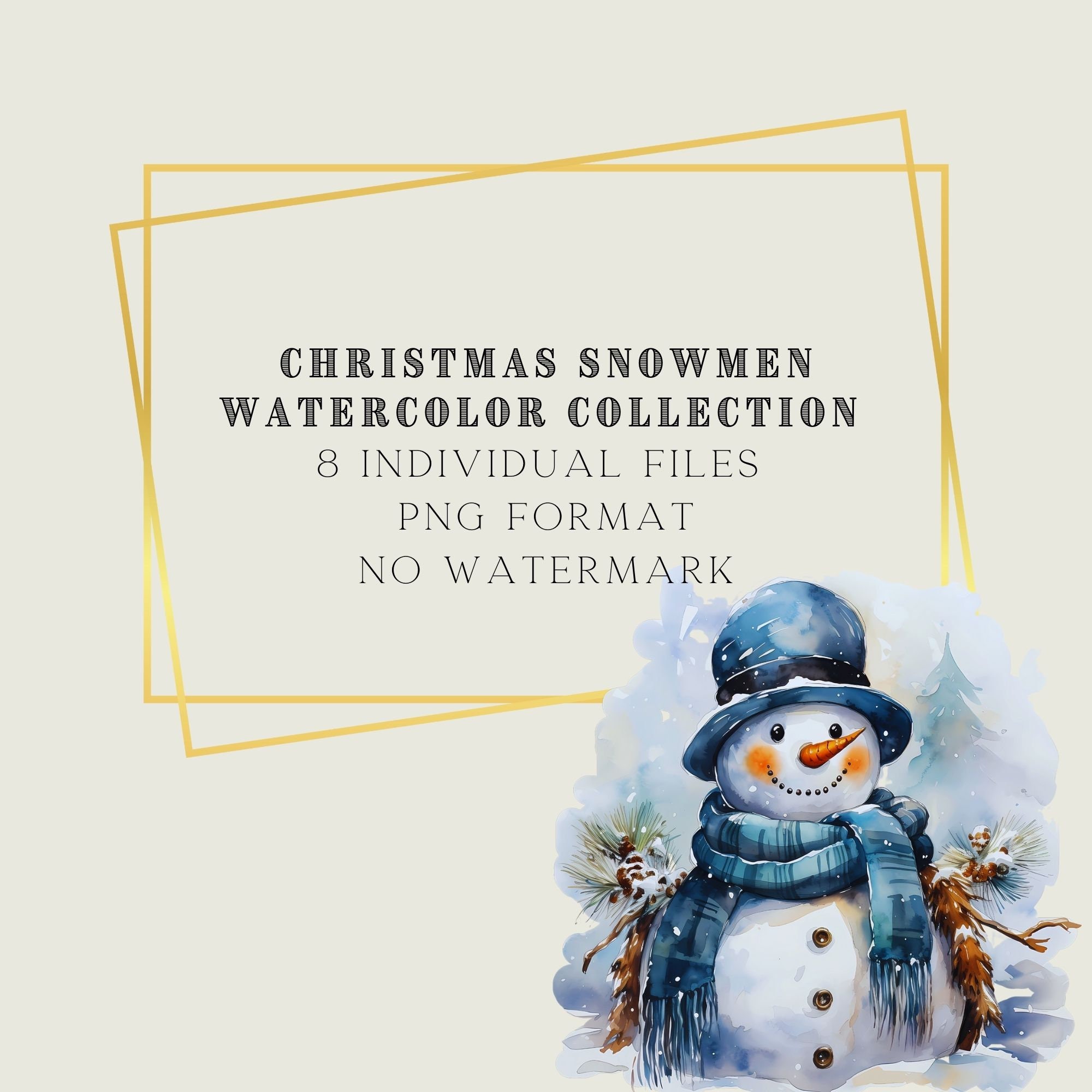 Watercolor Snowman Clipart Winter Holidays Christmas Holiday PNG ...