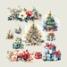 Watercolor Christmas Clipart Mega Bundle Winter Holidays - Etsy