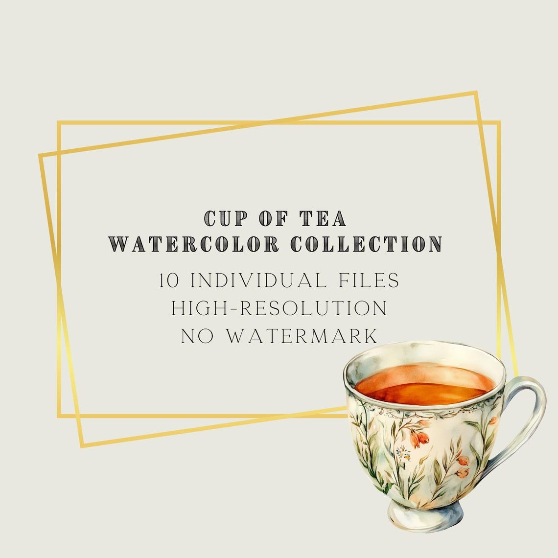 Mother’s Day Tea Cup Clipart, Vintage Floral Tea Cups PNG, Afternoon ...