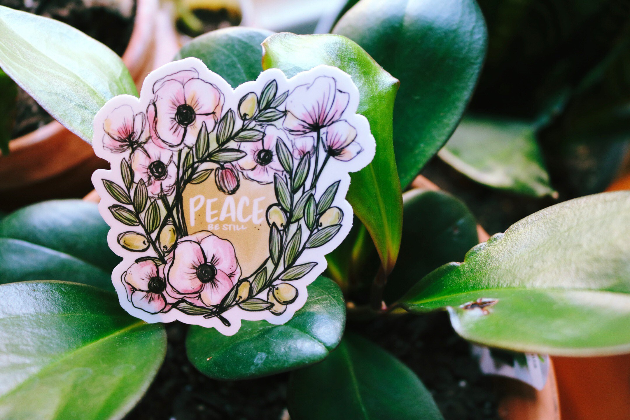 Peace Vinyl Sticker - Etsy