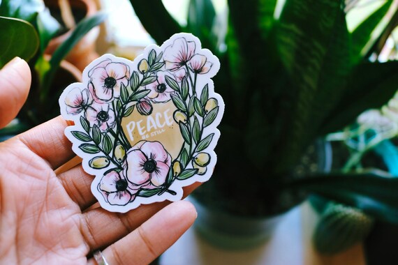 Peace Vinyl Sticker - Etsy