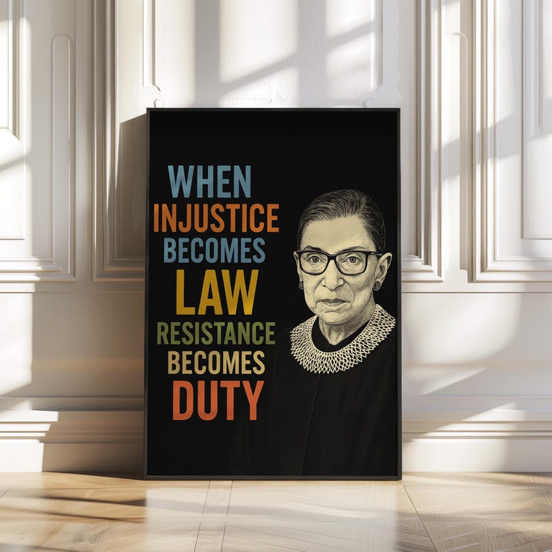 Political Protest Poster Digital Download File, When Injustice Becomes ...