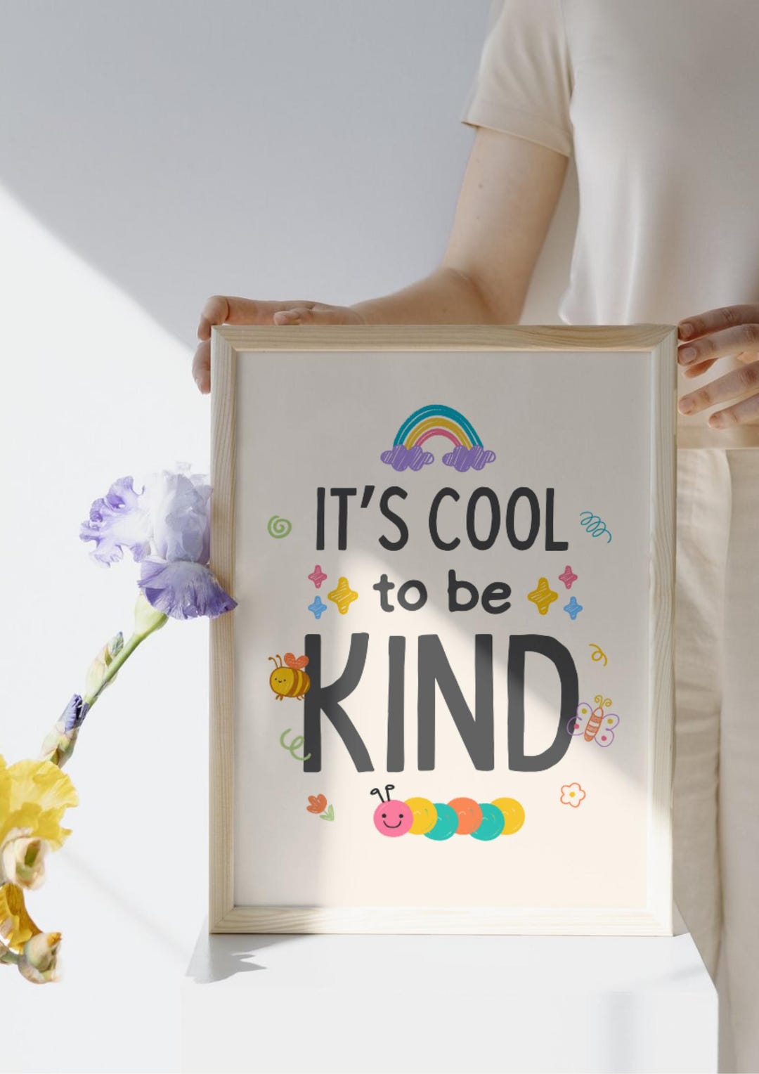 It's Cool to Be Kind – Encouraging Poster for Children's Rooms | Being ...