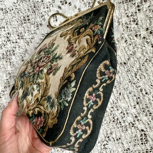 1970's Vintage Mini Tapestry Floral Chain Handle Bag Clutch Purse - Etsy