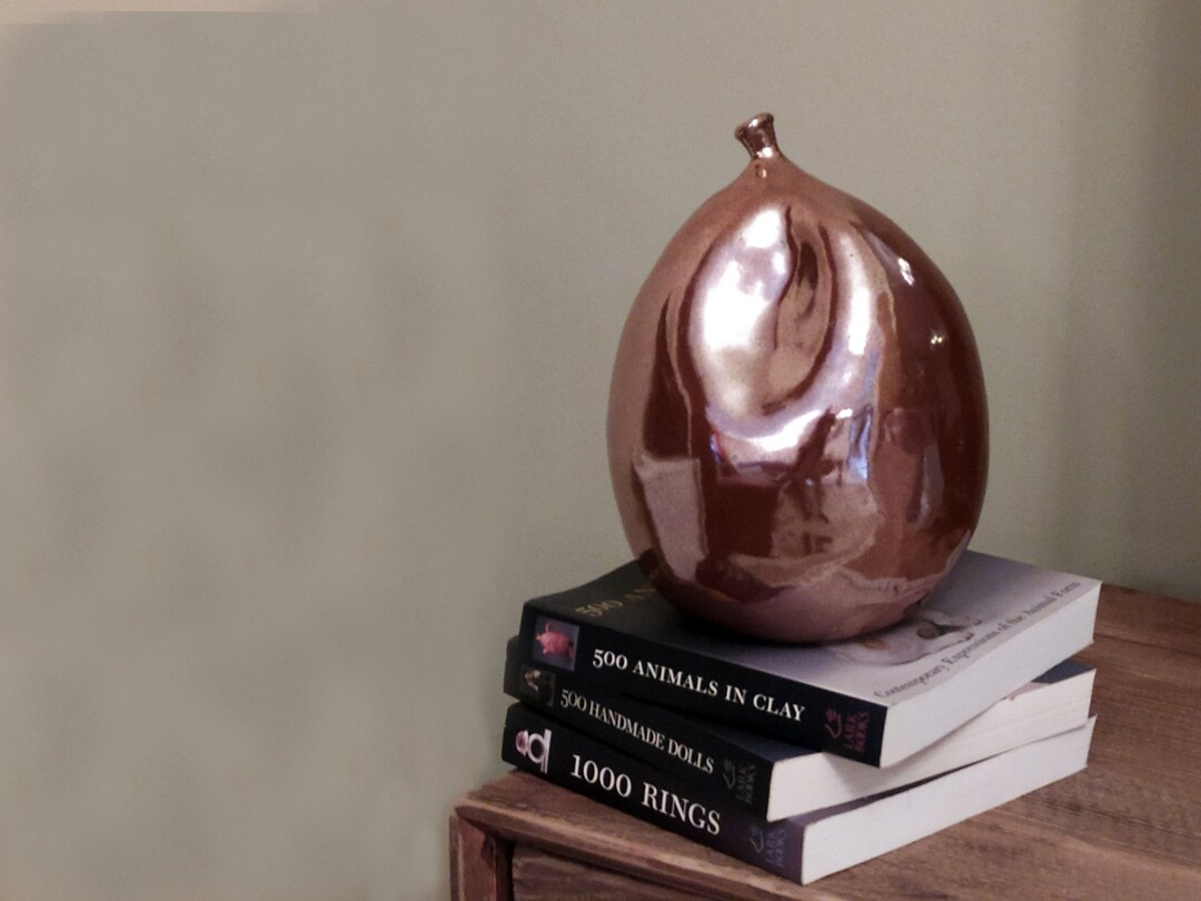 Ceramic Popped Balloon, GOLD Ceramic Balloon, Handmade Ceramic Balloon ...