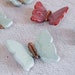 Set of 5 Ceramic Butterflies Wall Art, MINT and RED Butterflies ...
