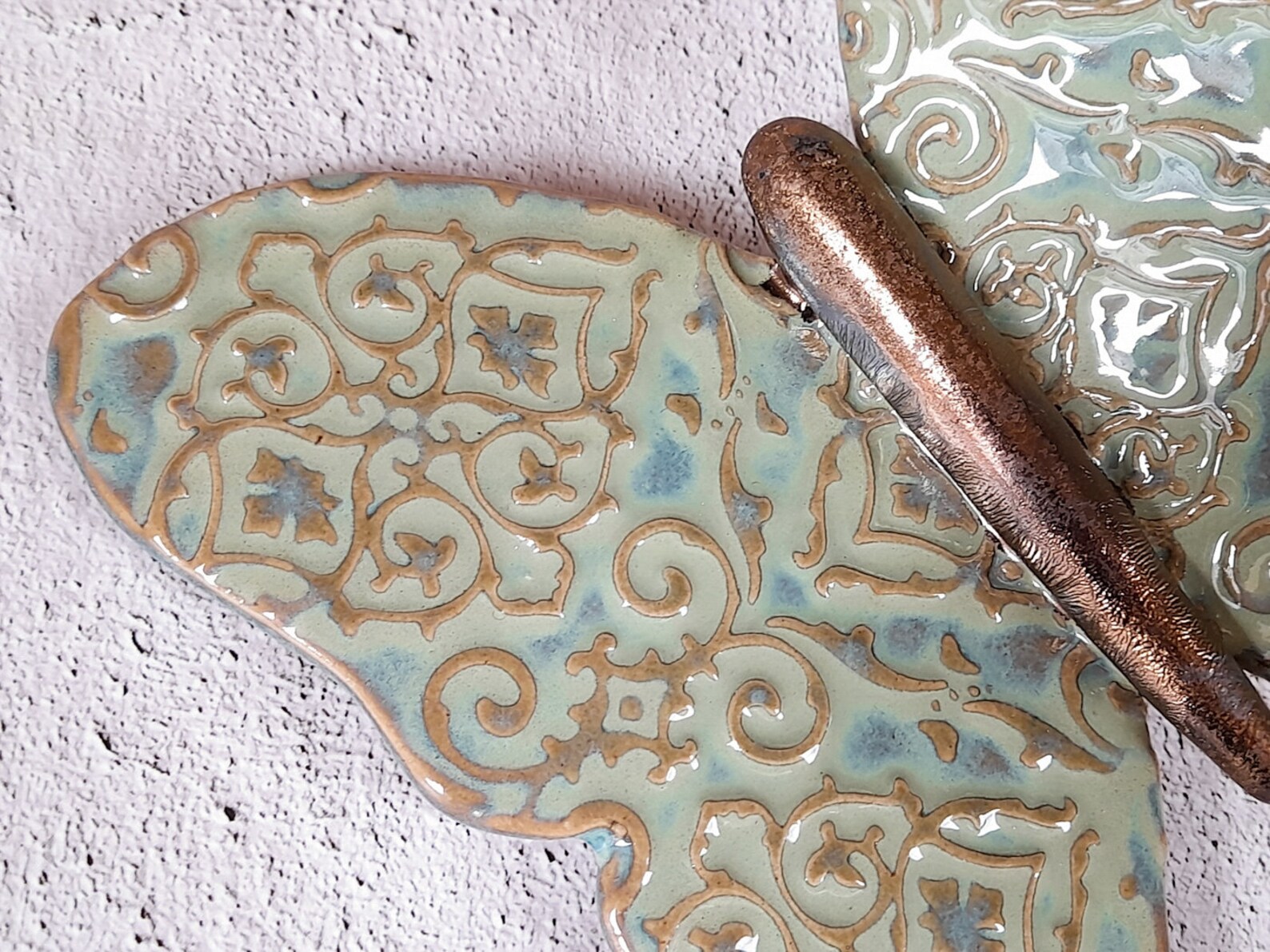 Set of 3 Ceramic Butterflies Wall Art, Decorative Butterfly, Handmade ...