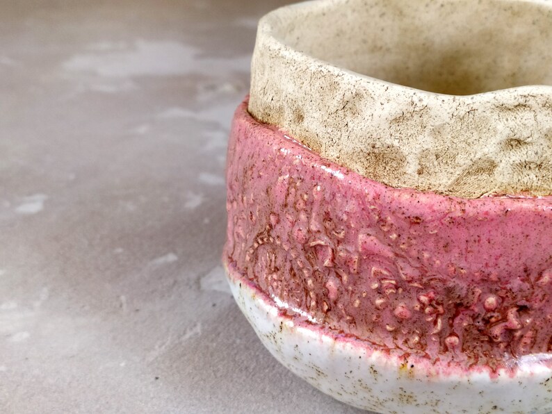 Ceramic Planter, Pink Ceramic Plant Pot, Handmade Pottery, Stoneware ...