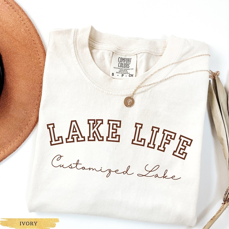 Comfort Colors® Custom Lake Life Shirt, Personalized Lake Tshirt, Lake ...
