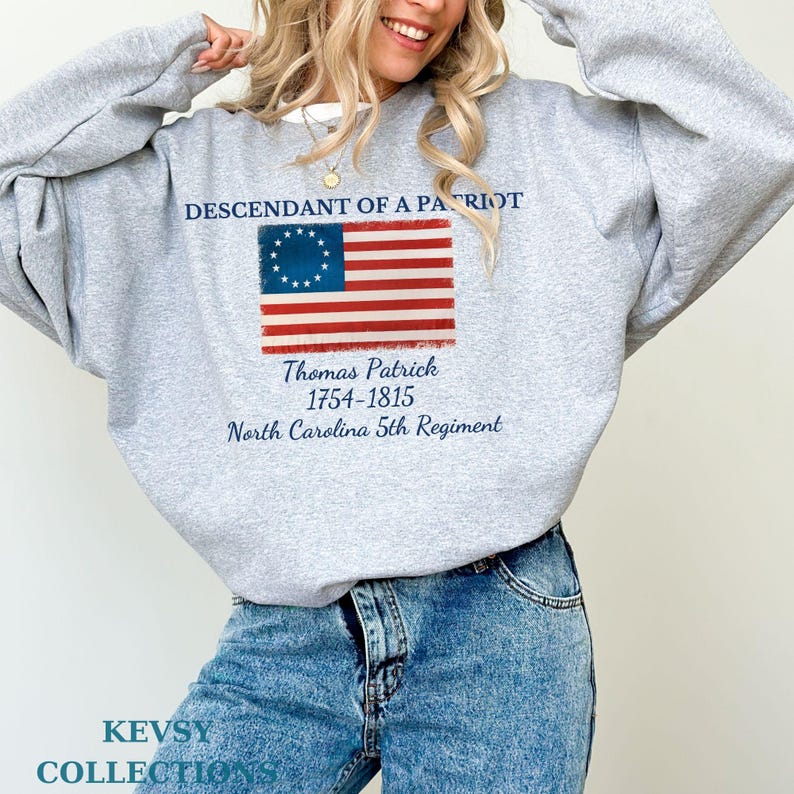 Custom Descendant of a Patriot Sweatshirt, Daughters of the American ...