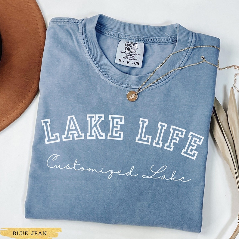 Comfort Colors® Custom Lake Life Shirt, Personalized Lake Tshirt, Lake ...