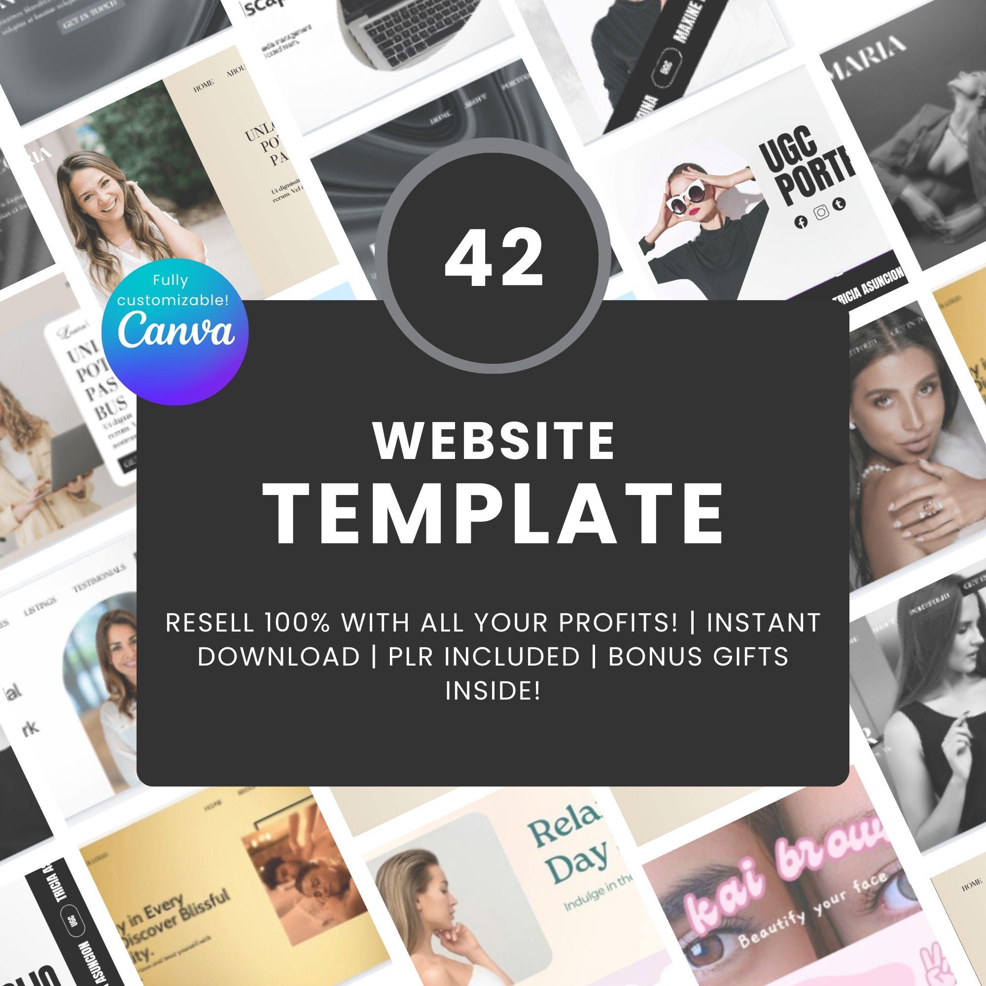 Canva Website Template Bundle, Canva Template Pack, Canva Websites ...