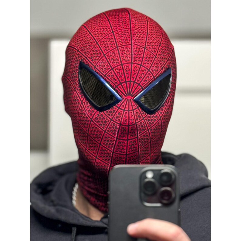 Customized Spiderman 1 Mask Spiderman Cosplay Costume,with Face Shell ...