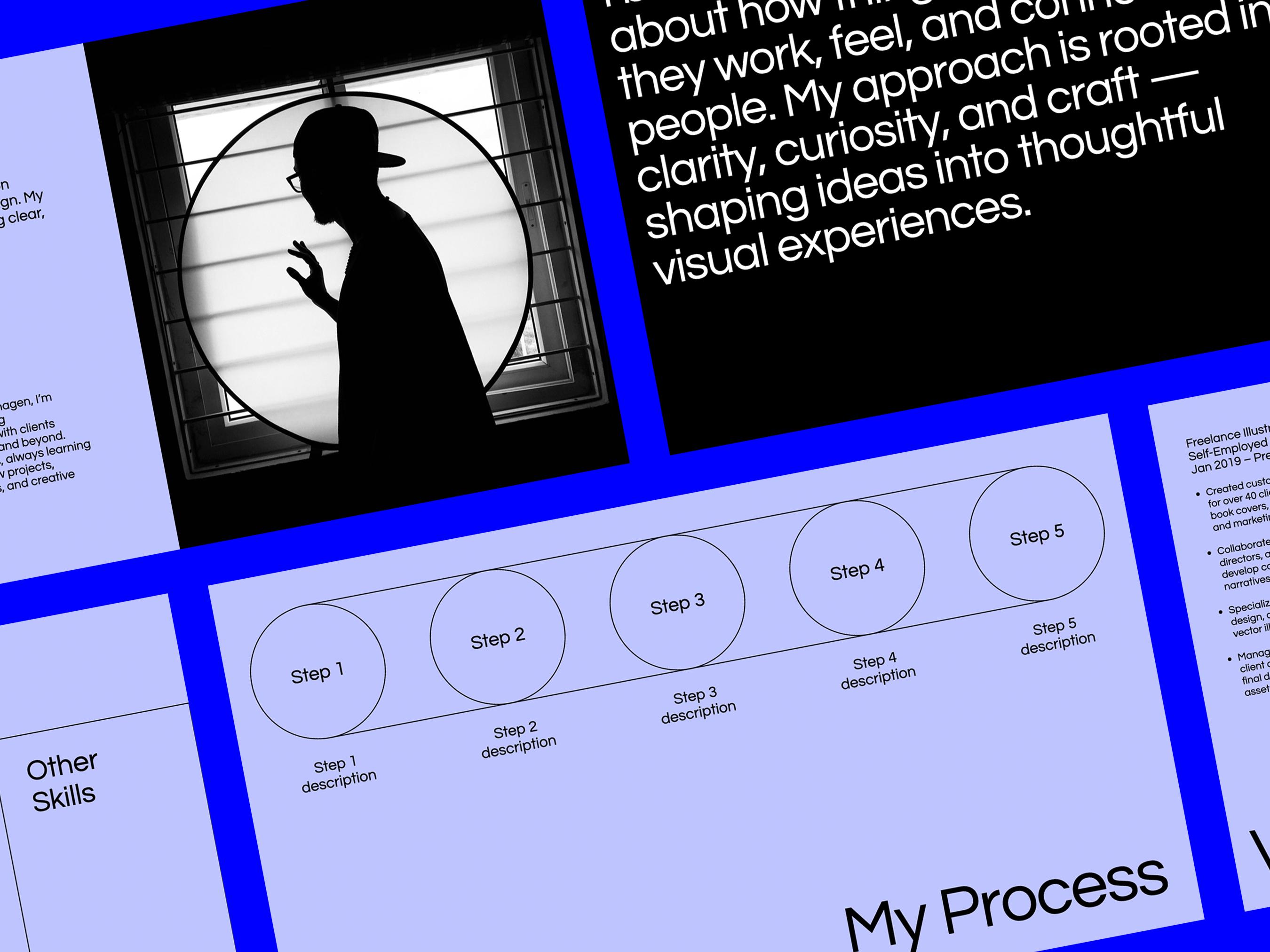 Clean & Minimal Design Portfolio Template | Keynote Presentation for ...