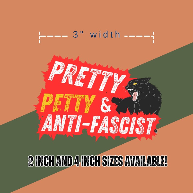 Black Cat Sticker: Activist Vinyl Decal - Water Bottle, Laptop, Journal ...