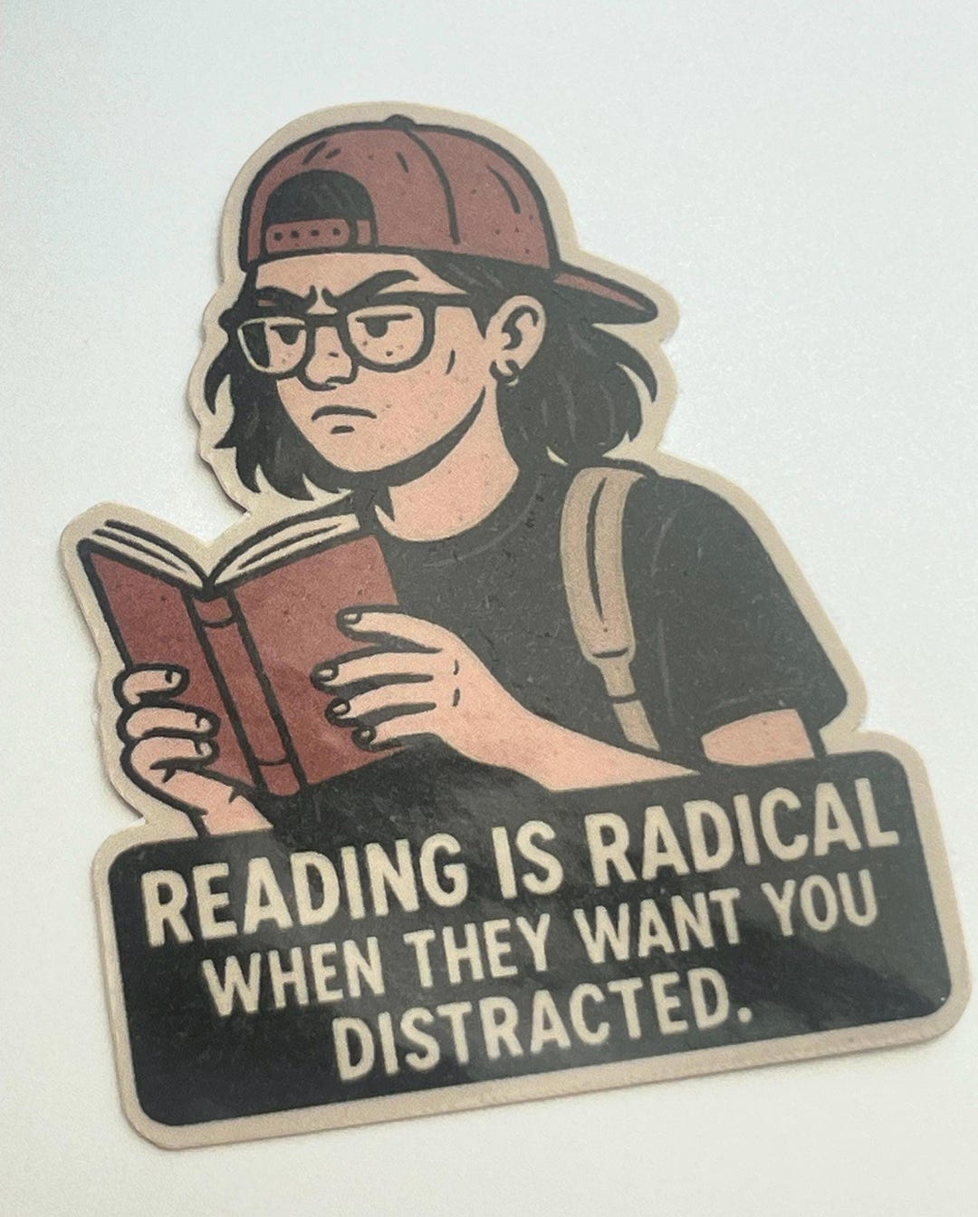 Reading is Radical Vinyl Sticker – Bookish Resistance Quote for Teens ...