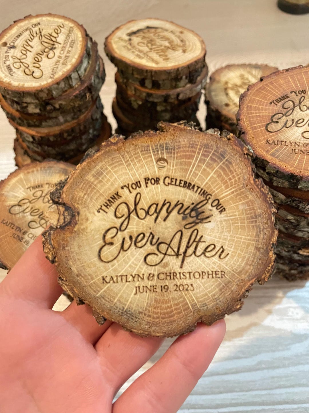 Wedding Coaster Favors, Wedding Coasters Wood Personalized, Wedding ...