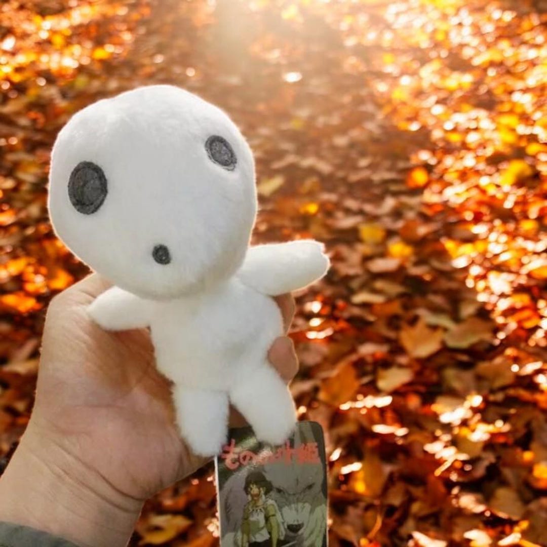 Ghibli Princess Mononoke Kodama Plush Toy Handmade Soft Kodama Doll for ...
