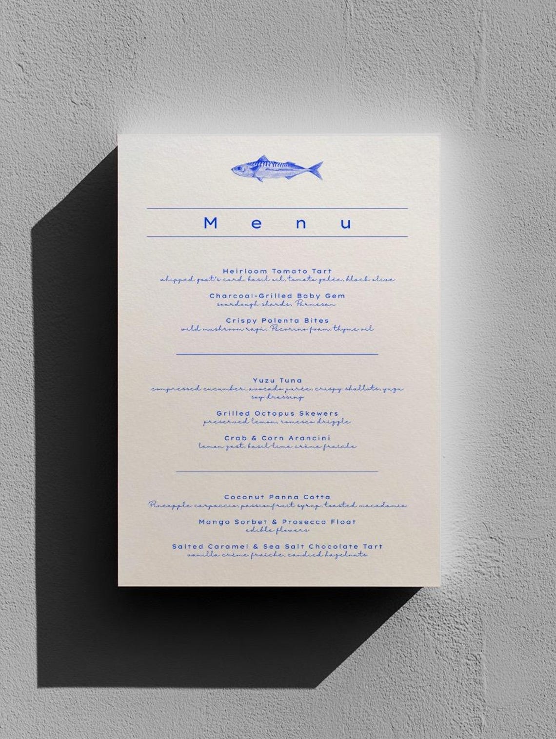 Editable Restaurant Menu Template: Customisable Design (digital ...