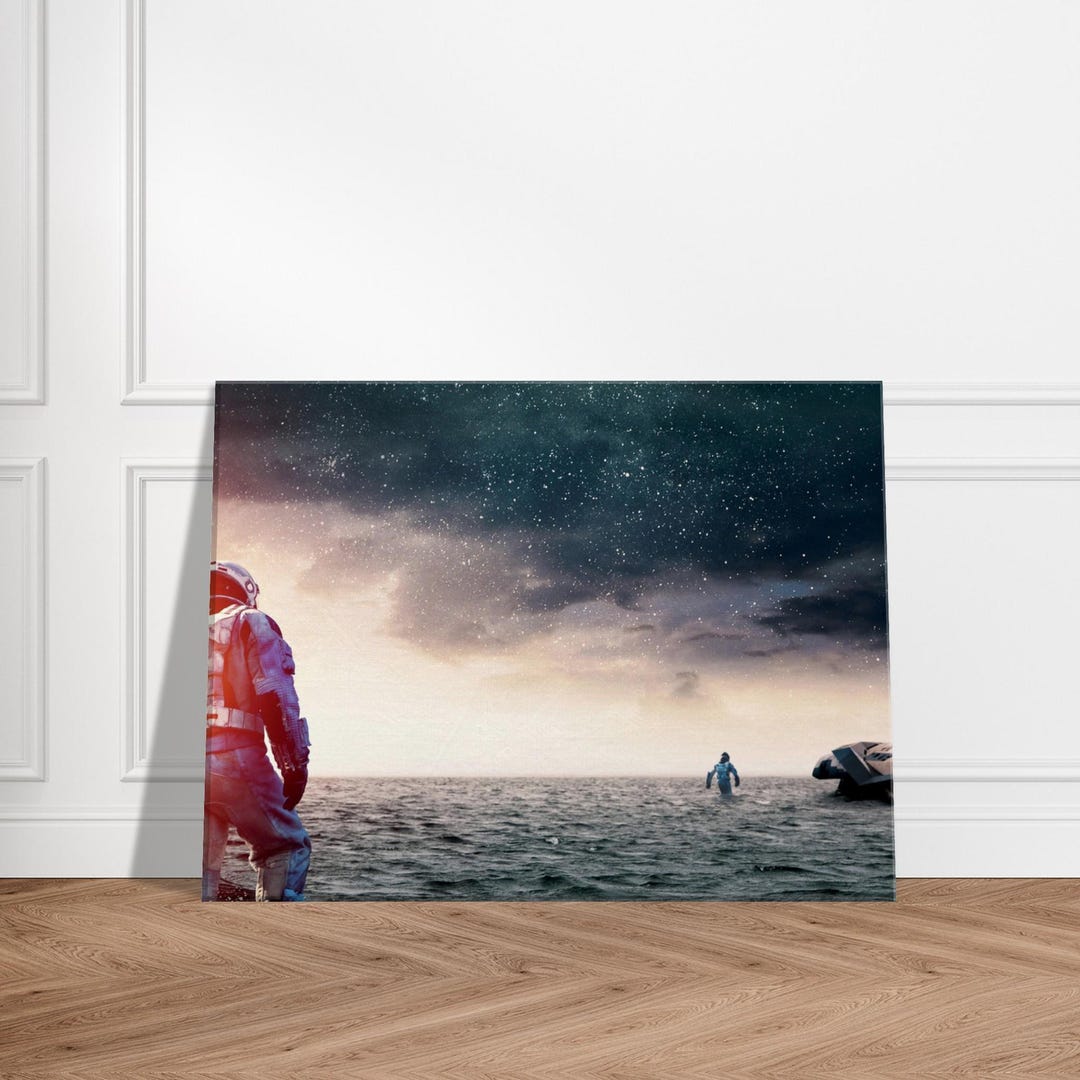 Interstellar - Unframed Canvas Abstract Galactic Art Minimalist Modern ...