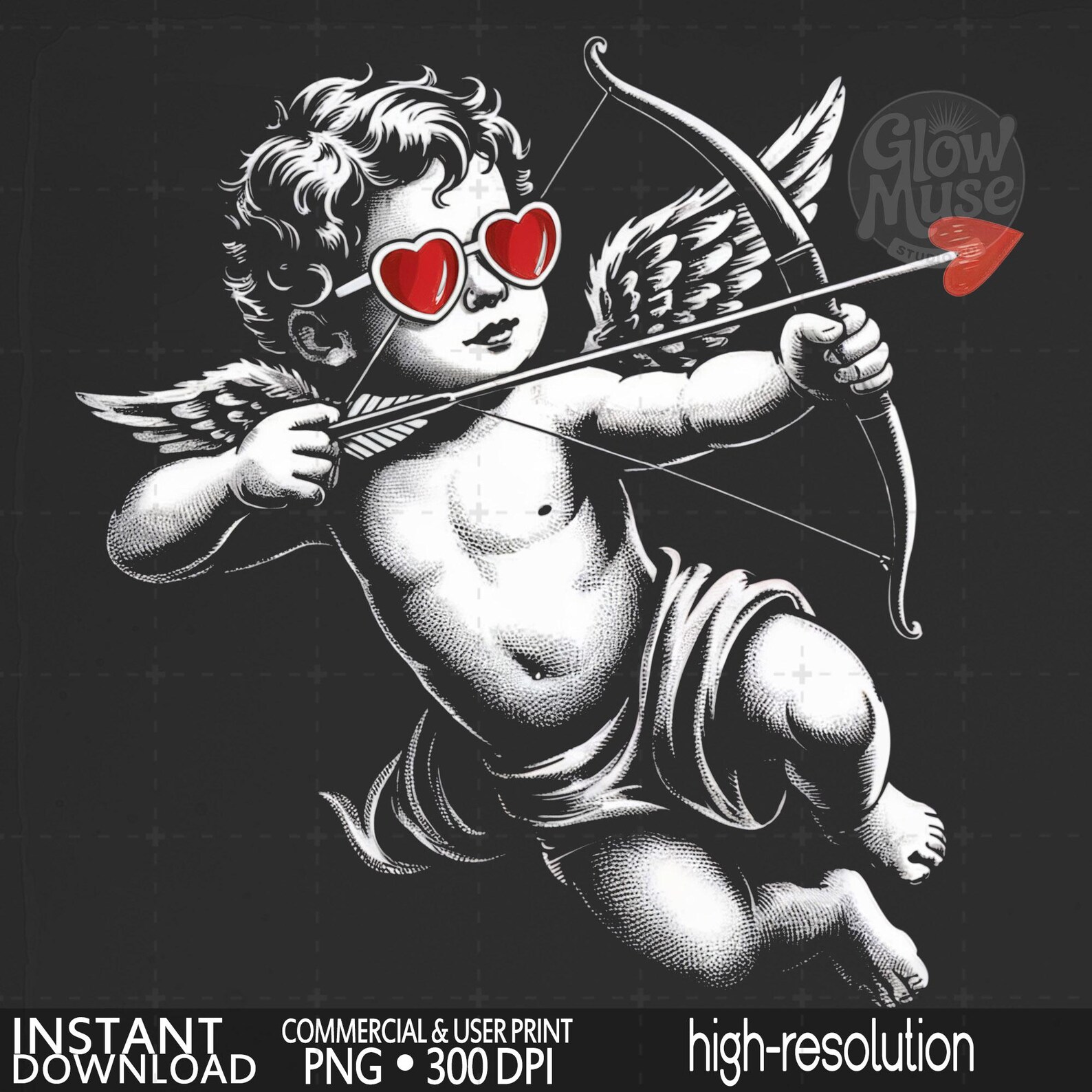 Halftone Cupid PNG, Pixel Art Cupid, Print Screen Cupid Png, Trendy ...