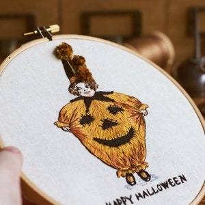 PDF Digital Download - Halloween Embroidery Printable Pattern ...