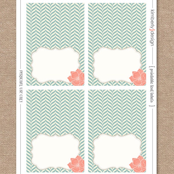 Coral Aqua Chevron - Etsy