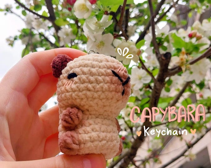 CROCHET PATTERN | Easy Low-sew Capybara Pattern Amigurumi | Instant ...