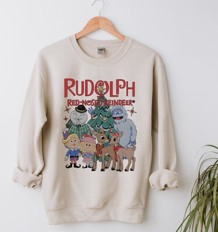Rudolph The Red Nosed Reindeer Christmas Sweatshirt sold by Chris ...