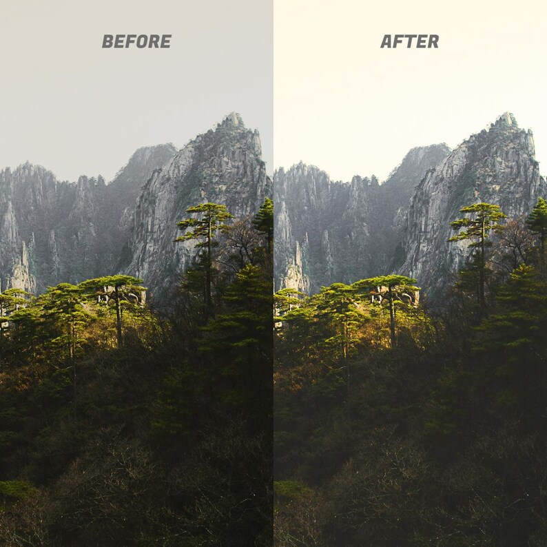 250+ Landscape & Nature Lightroom Presets – Vibrant Desktop Edits for ...