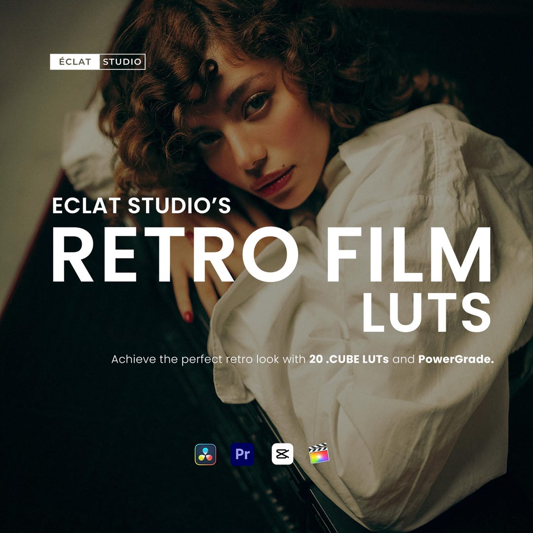 Retro Film Luts Pack - Classic Film Look Color Grading for Davinci ...